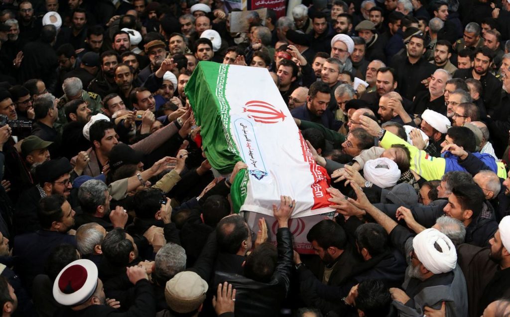 Qasem Soleimani's body reaches southeast Iran for burial